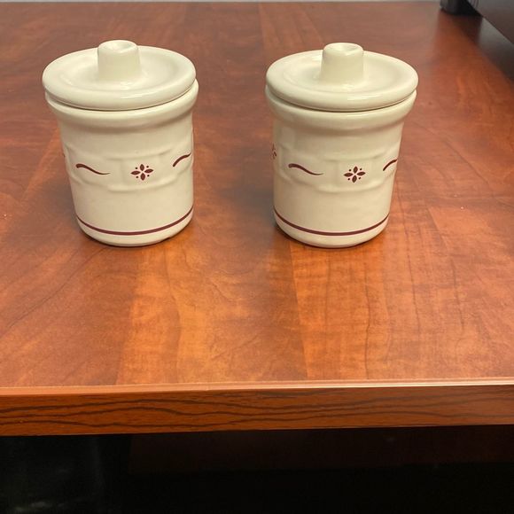 Longaberger | Dining | Two Longaberger Condiment Jars | Poshmark